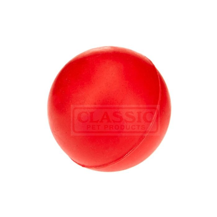 Red Medium Solid Rubber Dog Ball - Little Pet Warehouse
