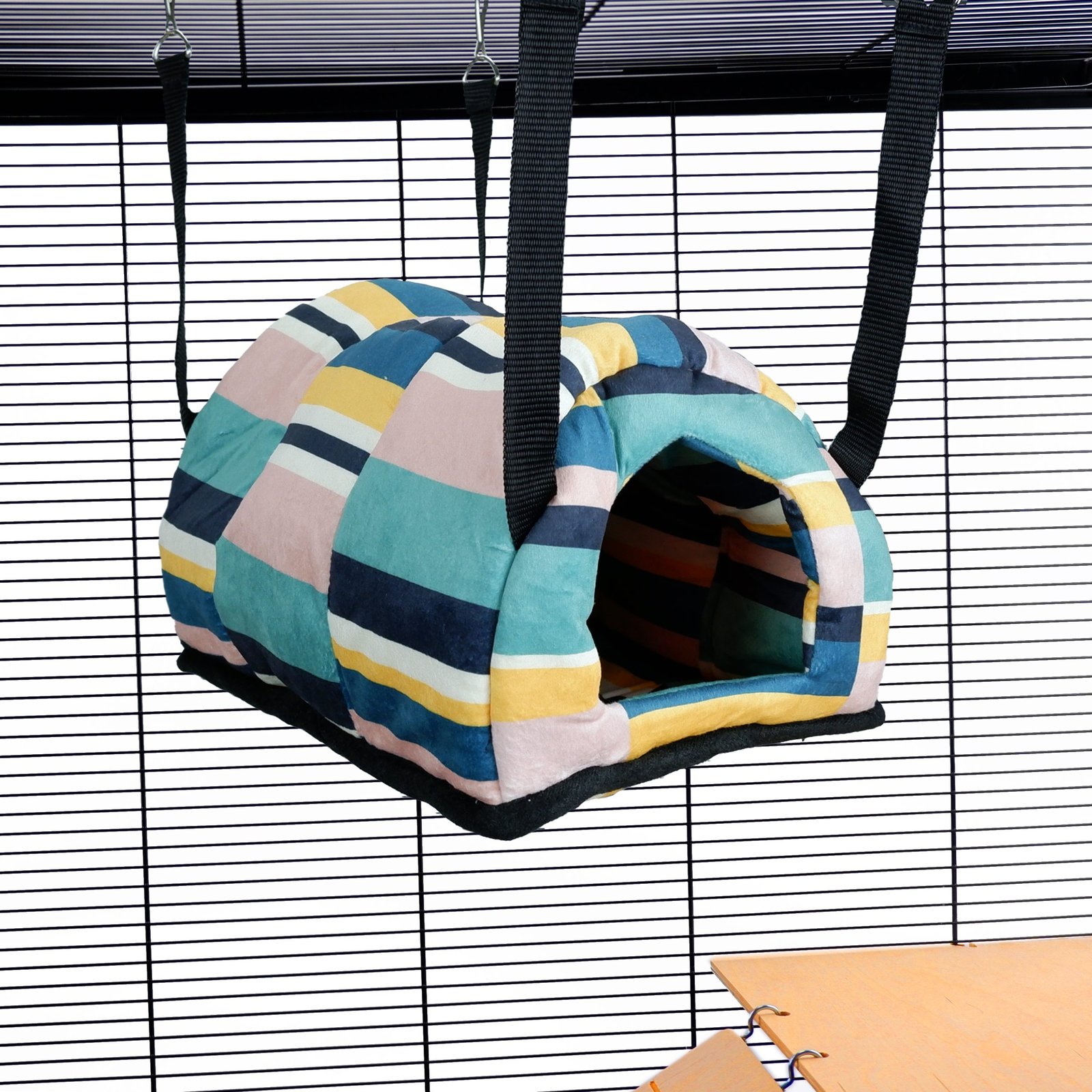 Pet Rat Ferret Chinchilla Cuddle Up Rat Chinchilla Igloo - Abstract Check