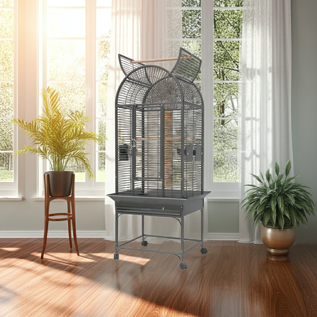 Monarch Victorian Crown Bird Cage 66×56×175cm | Little Friends